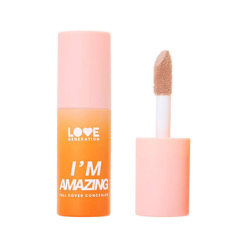 Консилер для лица LOVE GENERATION I`AM AMAZING перекрывающий тон 02 Nice beige
