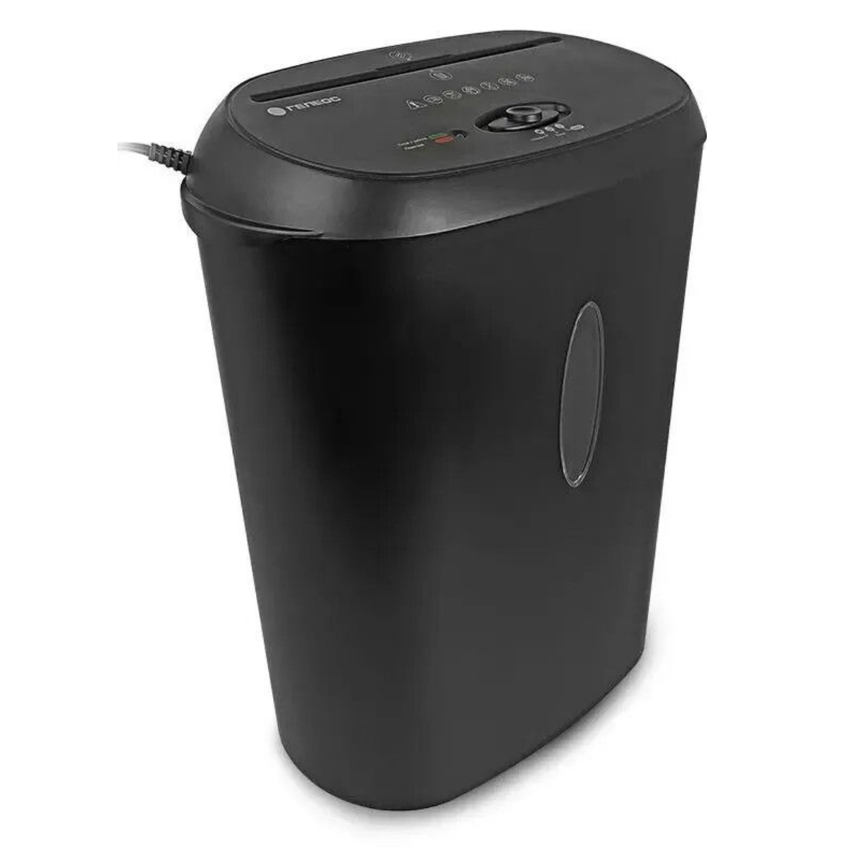 Уничтожитель бумаг гелеос УМ24-4, черный, P-4, 3.9х38 мм, 14 лист. одновременно, 24л