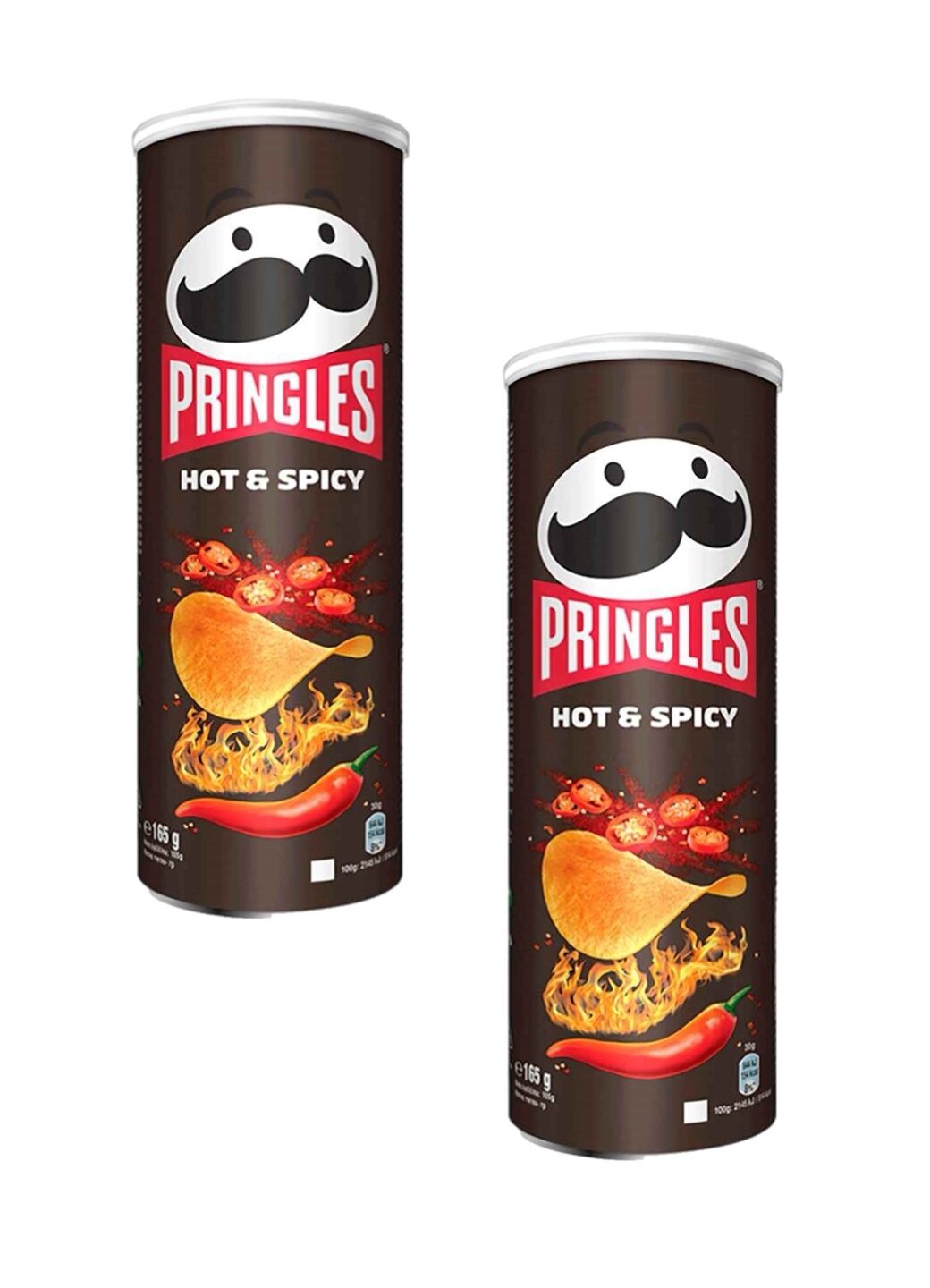 Чипсы картофельные Pringles Hot & Spicy, с вкусом острого перца 165г х 2 шт (Европа)