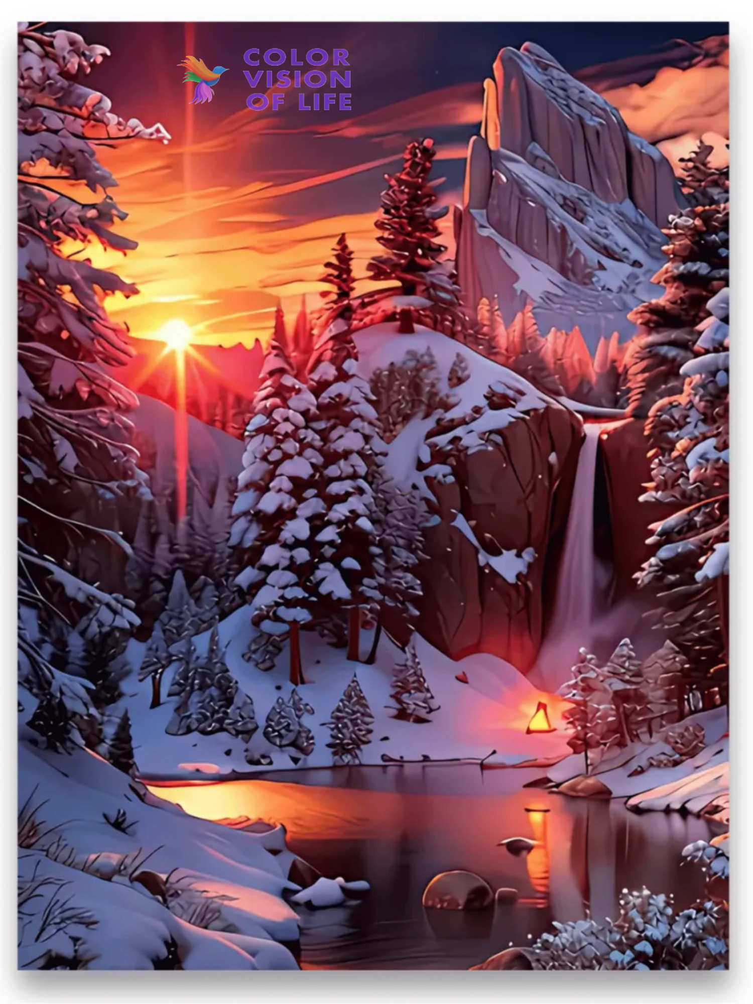 Алмазная мозаика на подрамнике 40х50/Времена года