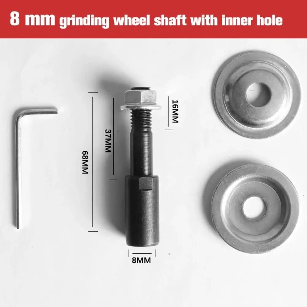 1 шт, адаптер для настольного шпинделя двигателя, полировальный круг, аксессуары для двигателя, шлифовальный круг, соединительный вал, шлифовальный стержень 5-16 мм 8mm
