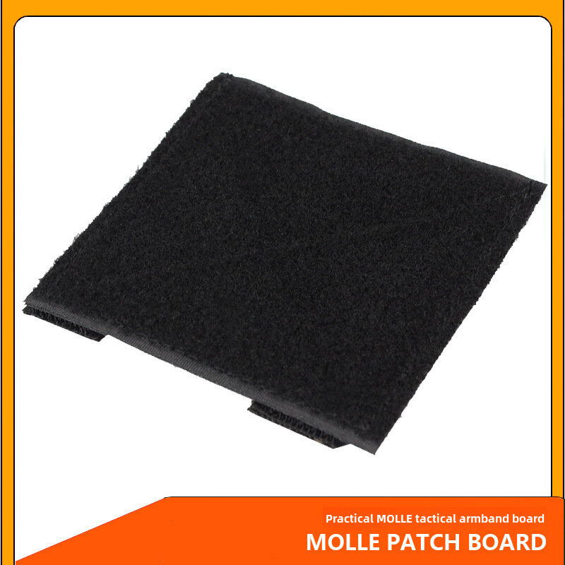 Доска для демонстрации рукавных повязок MOLLE Personality Tactical Vest MOLLE System Morale Stamp Armband Base Armband Sticking Board (черная волокна черной магии, универсальный размер)