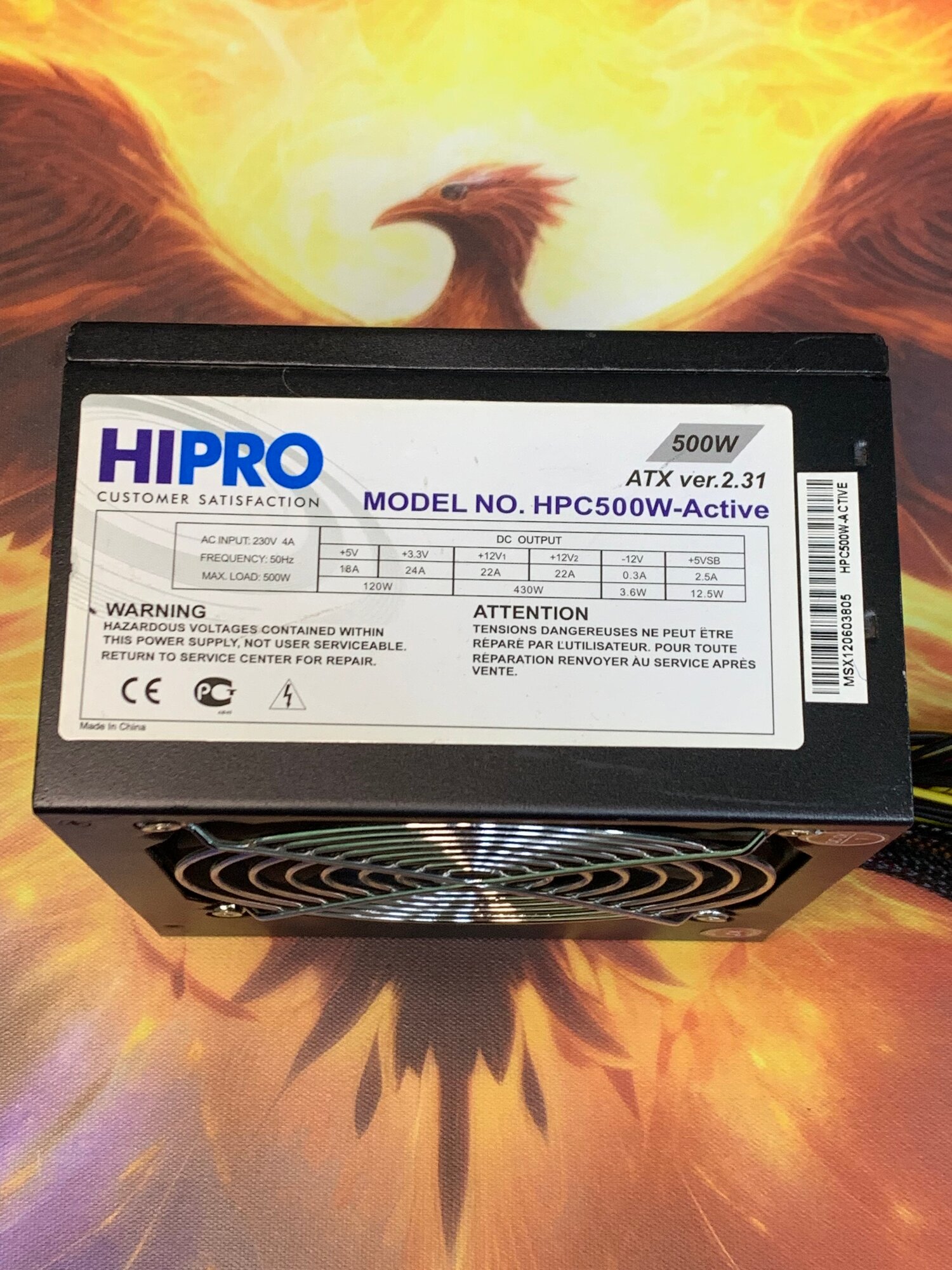 Блок питания 500W HIPRO HPC500W-Active