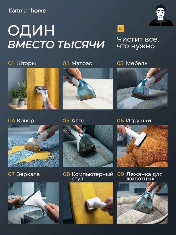 Моющий пылесос — фото 1