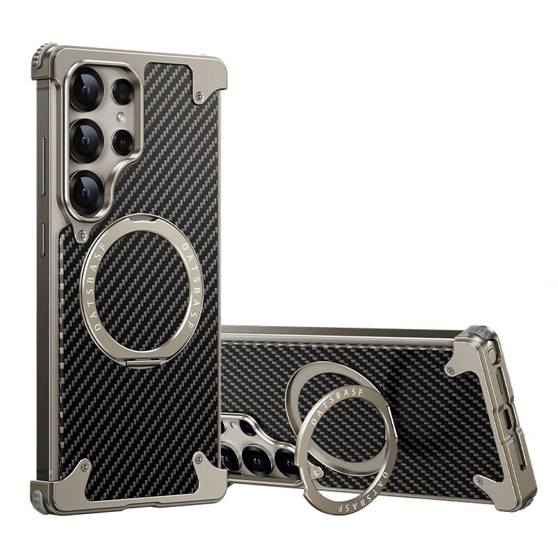 Оригинальный чехол из арамидного волокна с For Galaxy S25 Ultra, Серебряный, Titanium Color