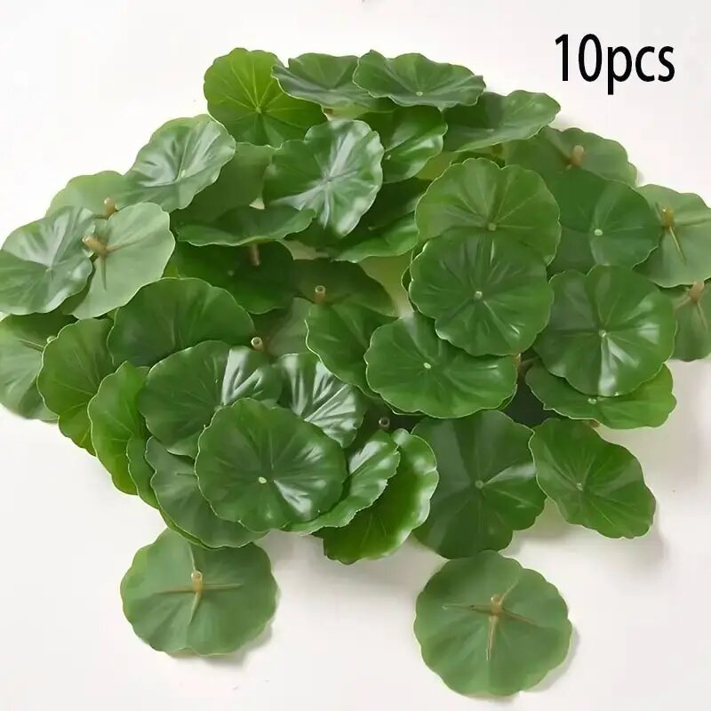 Искусственные листья лотоса 10pcs, маленькие