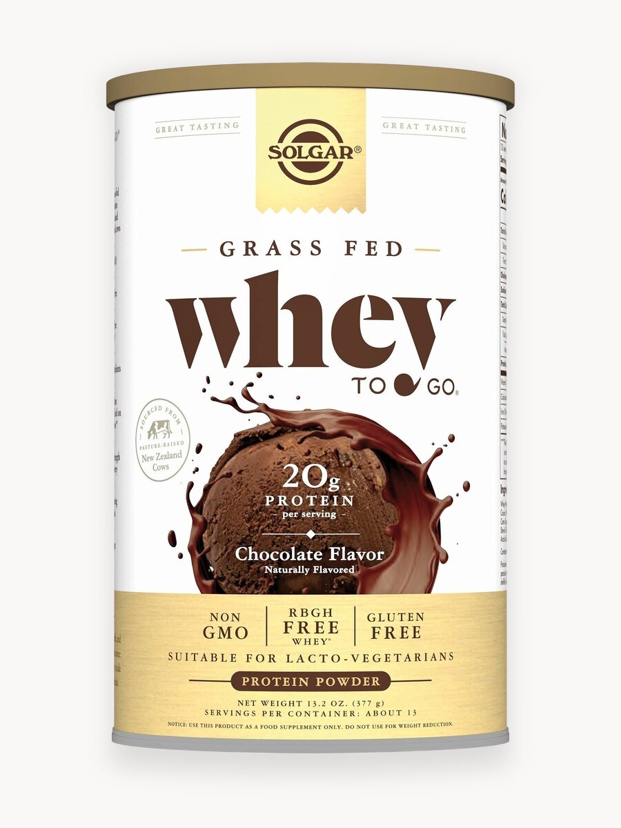 Солгар Белковая сыворотка Вэй ту гоу со вкусом шоколада порошок 377г