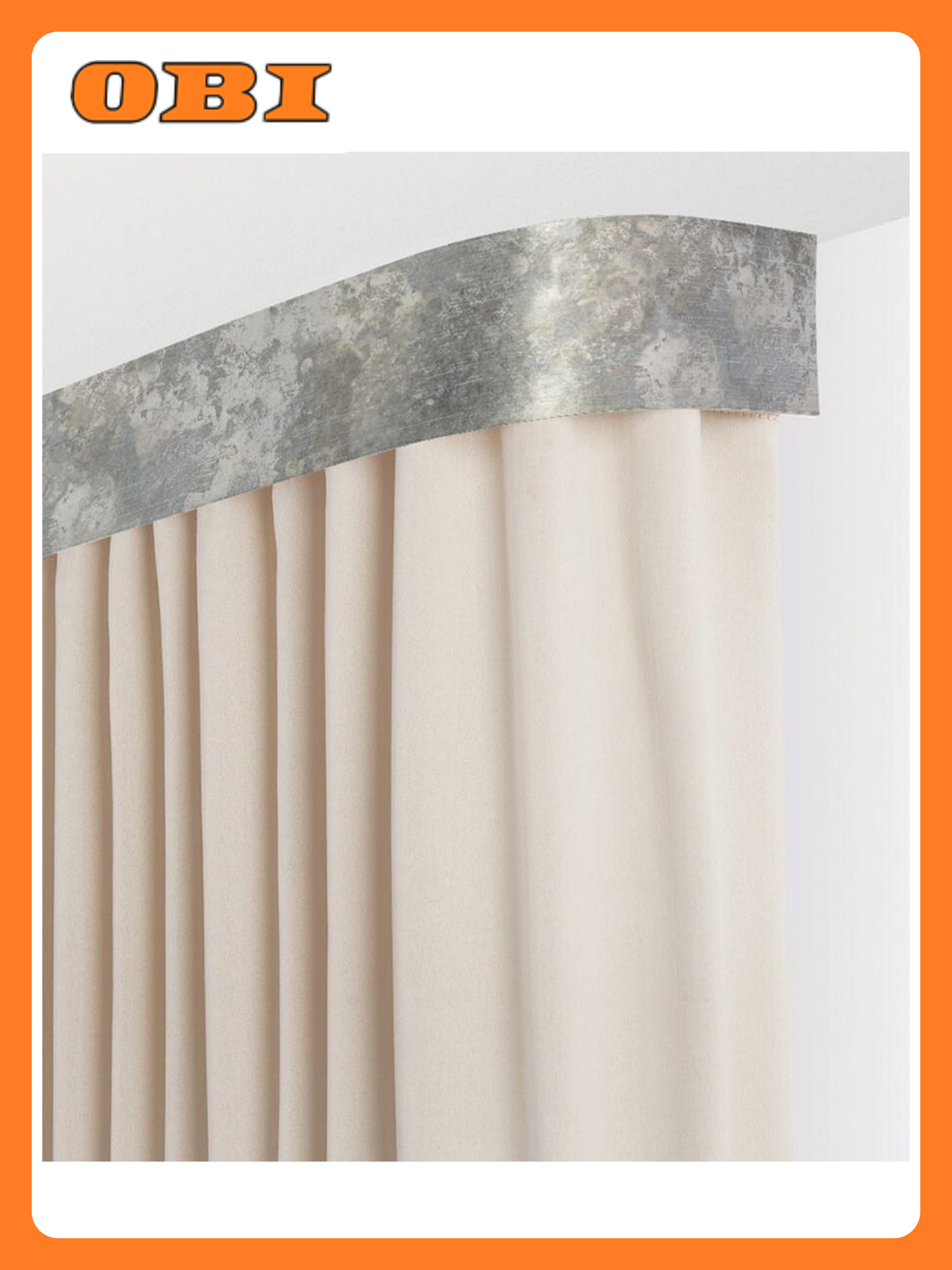 Карниз для штор LEGRAND Венециано потолочный двухрядный серый шелк 200см