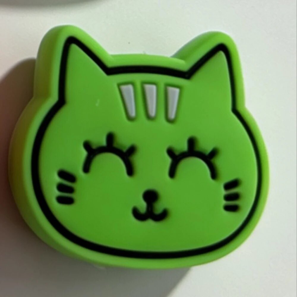 Виброгаситель для теннисной ракетки "Кот", силиконовый 1pc green