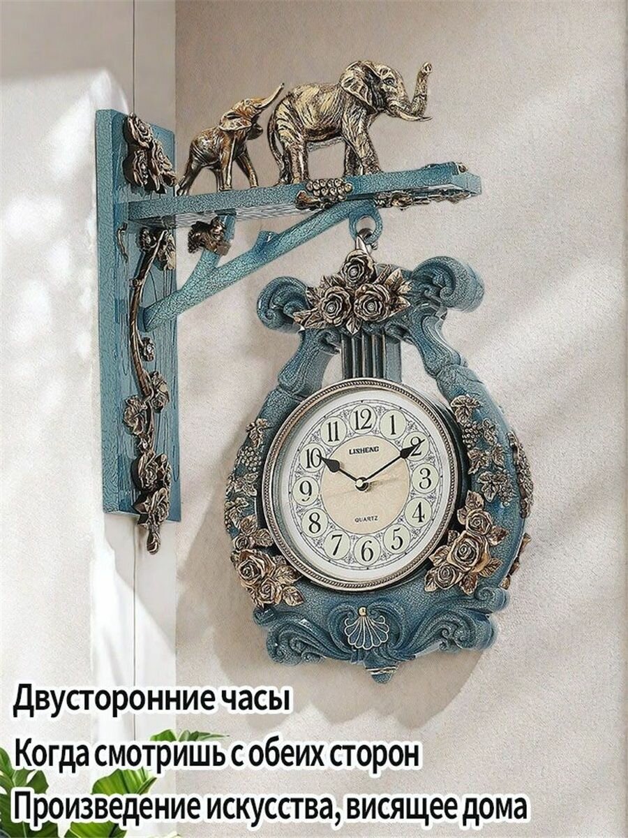 Бестселлер BazaarBox 45x33x15 см в чернозеленом корпусе из эпоксидной смолы с кварцевым механизмом AAA