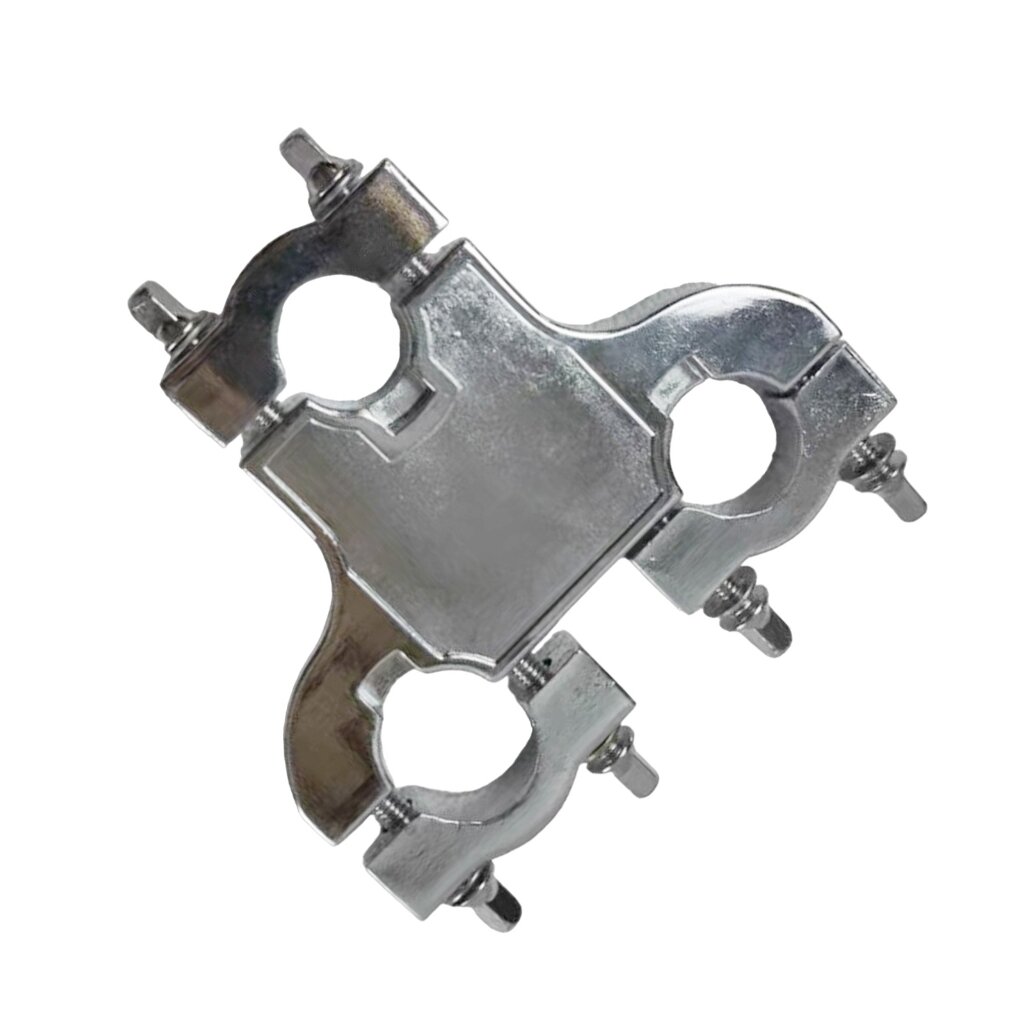 Расширительный Зажим Для барабана Комплект Барабанов Зажим Для Трубы Аксессуар Для Барабана Соединитель Для Зажима Барабана С Тремя Отверстиями Соединитель Для Сидений Барабана Металлический Зажим