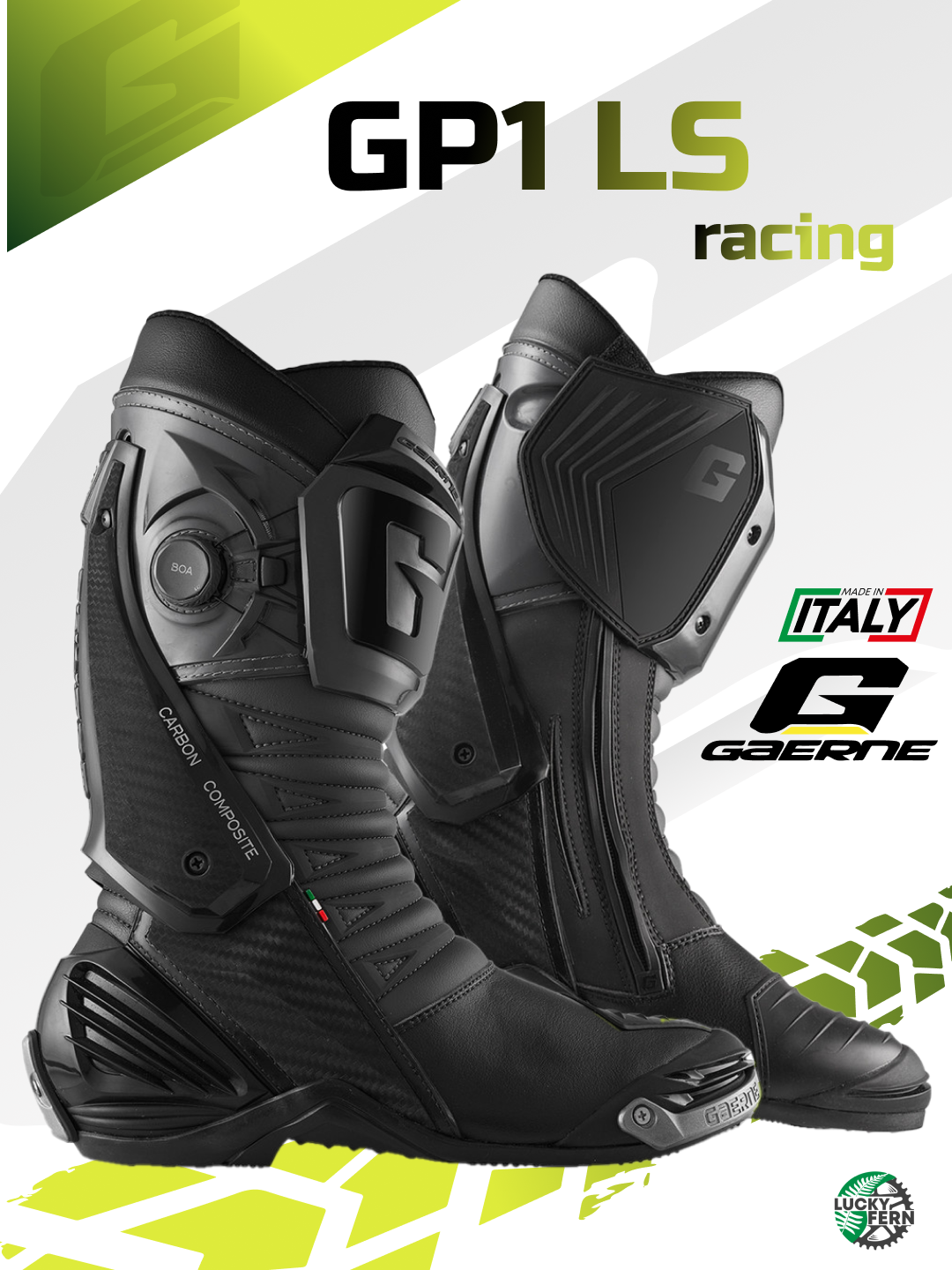 Мотоботы Gaerne GP1 LS Black/Anthracite 47