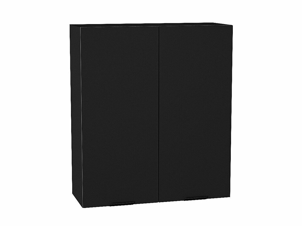 VVT Кухонный Шкаф верхний с 2-мя дверцами Евро Graphite, Антрацит, 920, 800, каркас ЛДСП Graphite, фасад МДФ Антрацит, 920*800*318