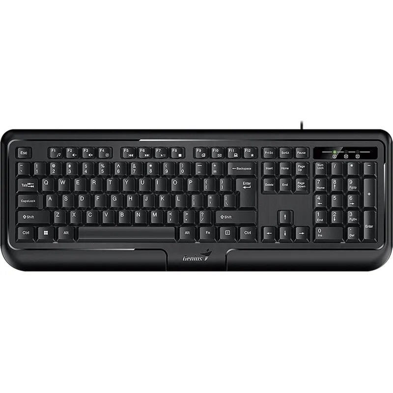 Клавиатура Genius KB-118 II, проводная мультимедийная, черный 2025084 31310051402