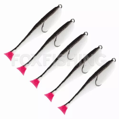 Поролоновые рыбки Контакт Незацепляйка 8см бело-черная 5 шт.