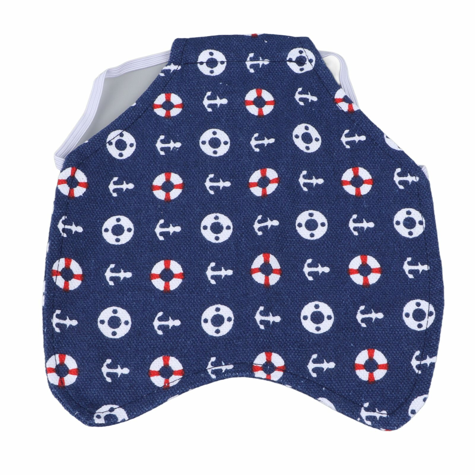 Фартук-седло для курицы, двухслойный холст, мягкий удобный фиксатор для куриных перьев, защита спины для кур, птиц, птицы, синий якорь для лодки