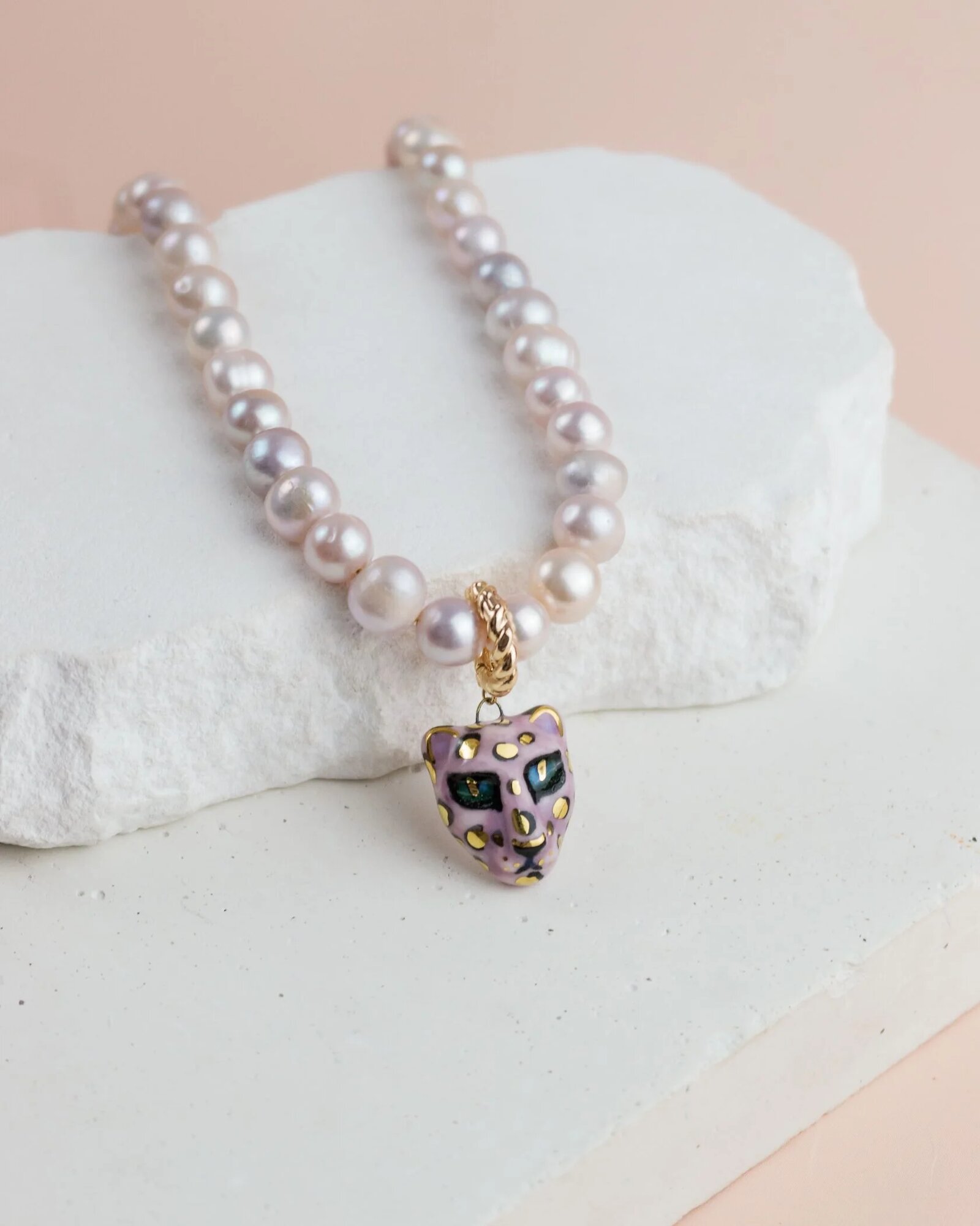 Колье, фарфор