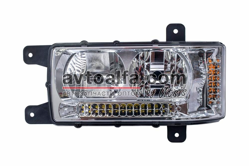 Блок-фара левая со светодиодами КАМАЗ 6520, 65115, 4308
