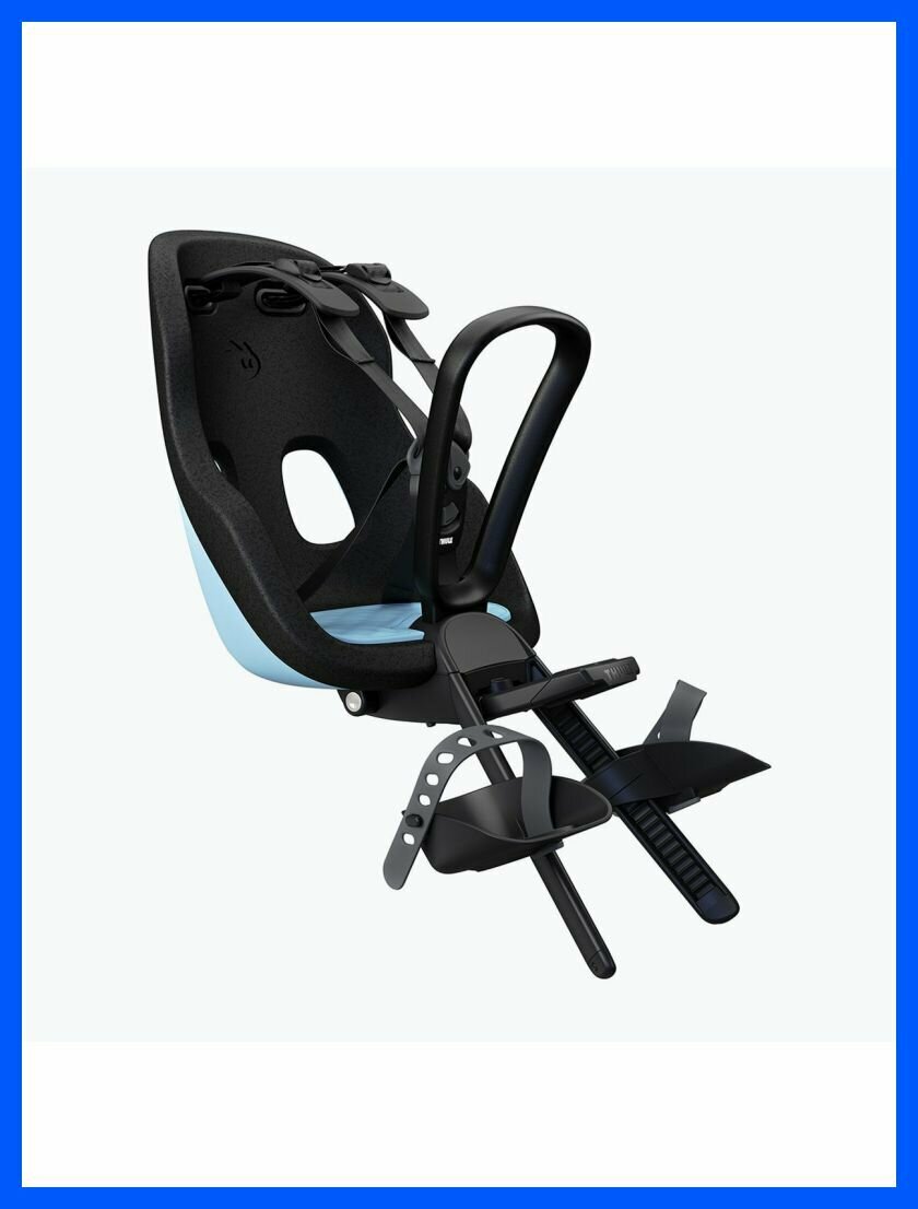 Велокресло Thule Nexxt Yepp 2 Mini, для детей, переднее крепление, синее, 5-точечная фиксация, 1,8 кг