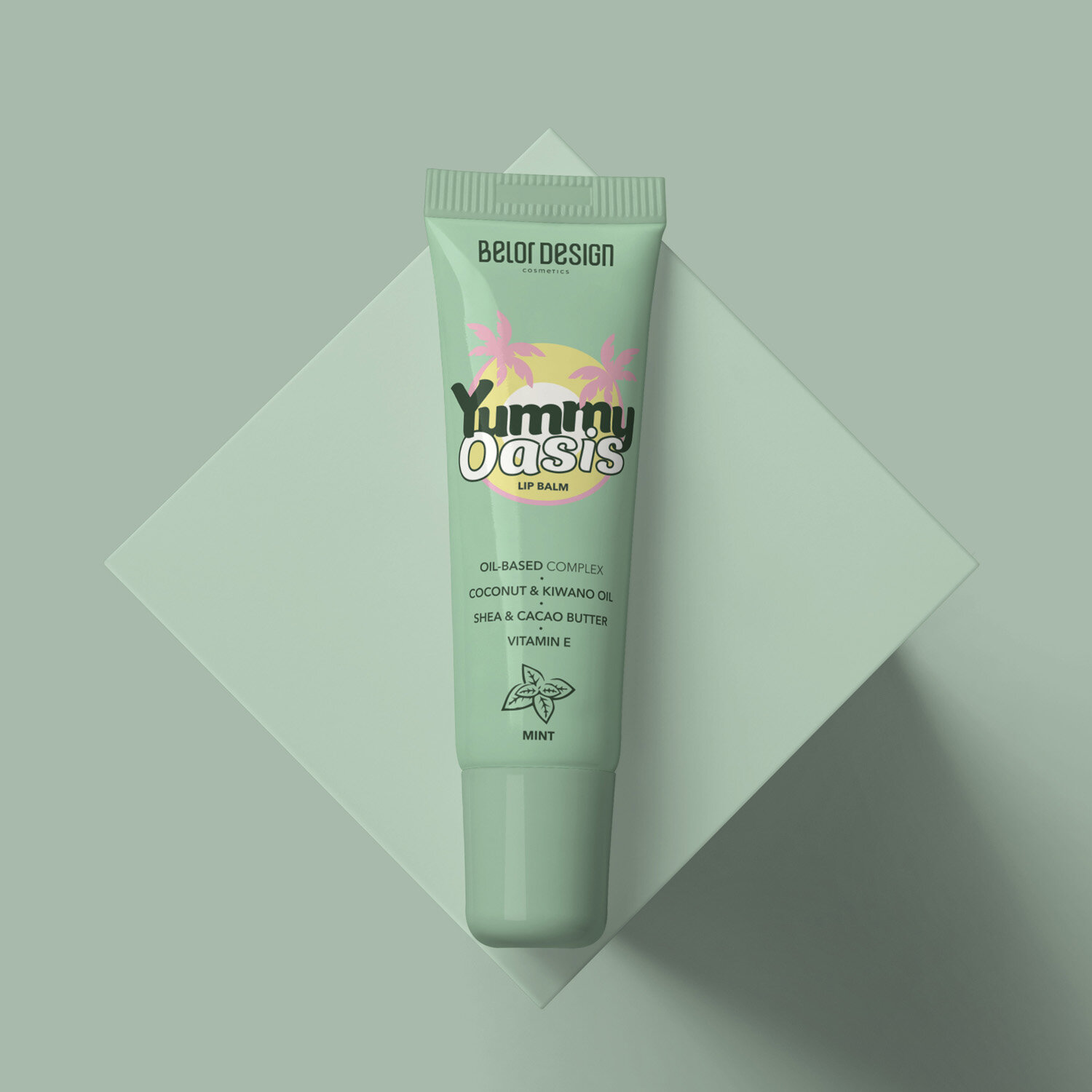 Бальзам для губ BelorDesign Yummy Oasis, мята, питание, 11мл