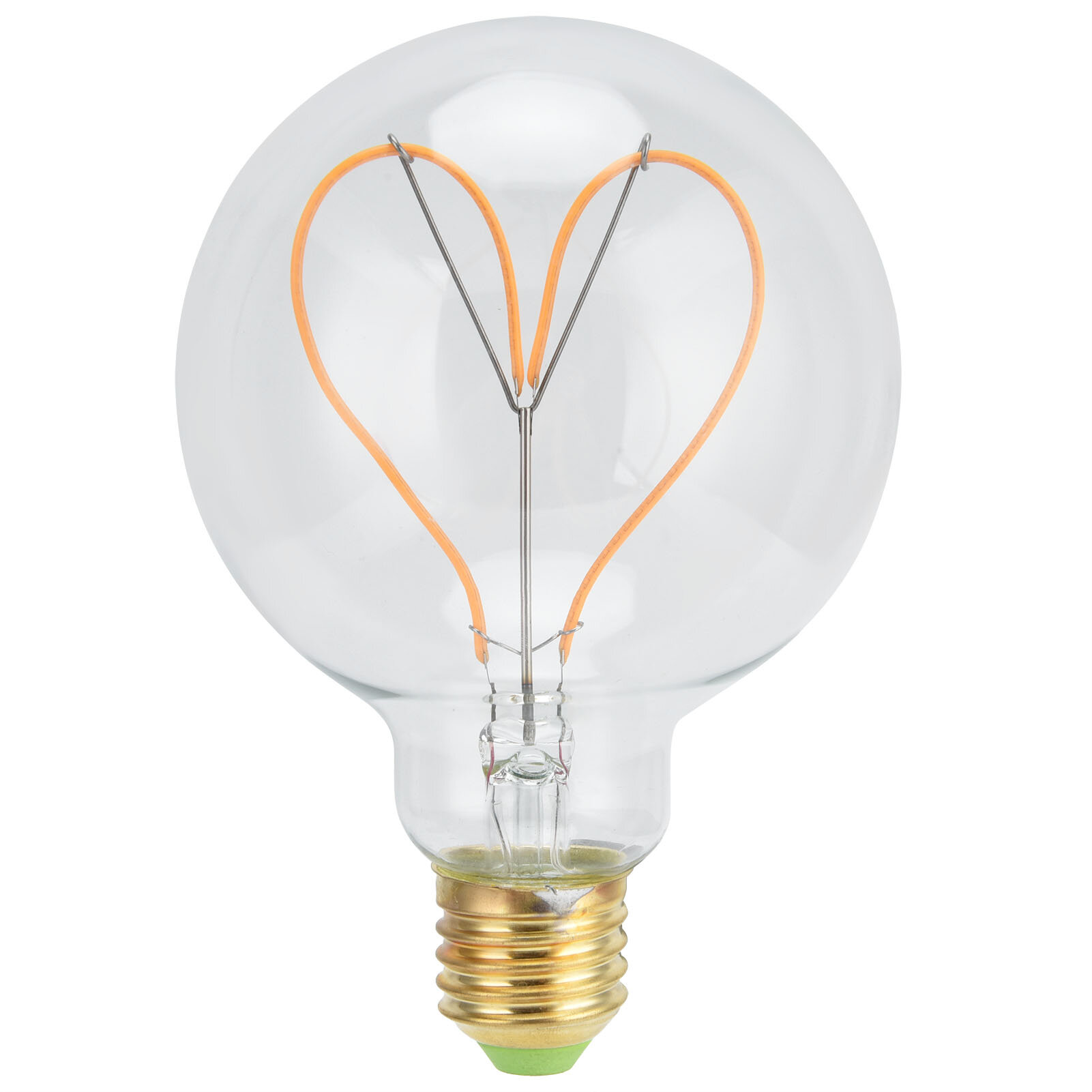 G95 светодиодная ретро-лампа в форме сердца E27 4 Вт 110 В с регулируемой яркостью для спальни, кафе, теплый свет