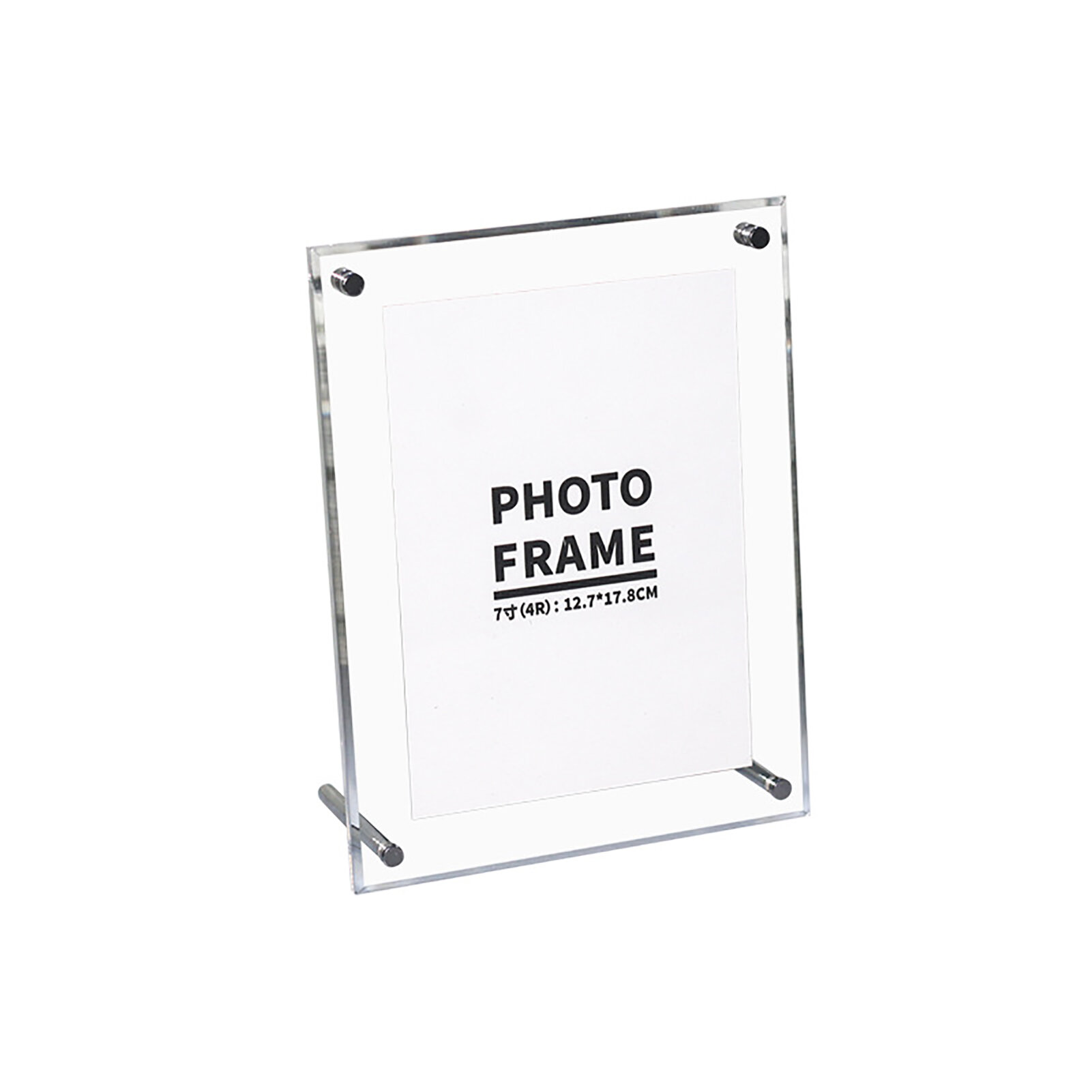 Прозрачная фоторамка Акриловая фоторамка для демонстрации сертификатов и фотографий с металлической подставкой 17,1 х 22,3 см / 6,7 х 8,7 дюйма