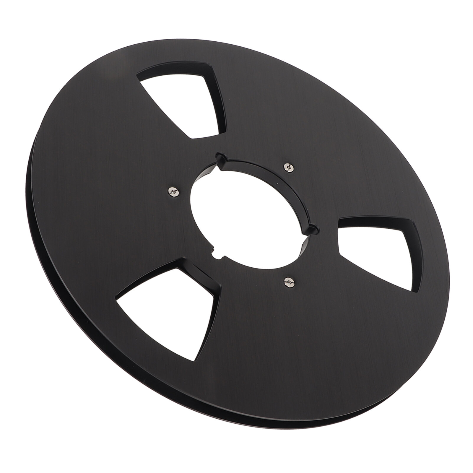 1/4 10-дюймовая пустая катушка с лентой, 3 отверстия, открытая катушка, звуковая лента, пустая катушка, алюминиевая катушка, катушка с лентой для катушки Nab, черная