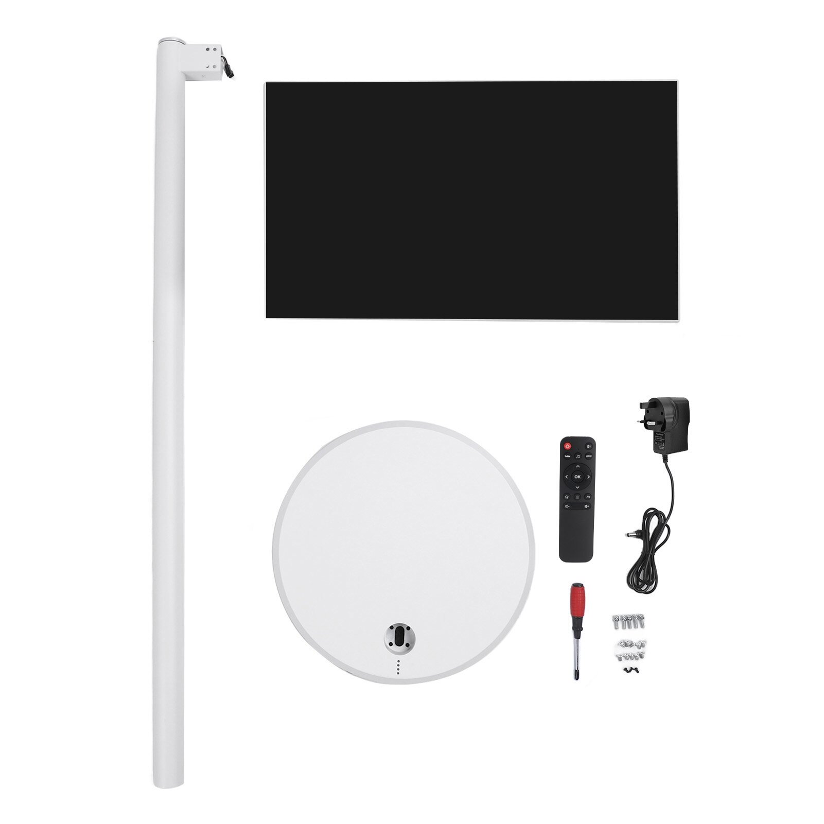 Rolling TV 21,5 -дюймовый TFT HD LCD Вращающийся сенсорный экран Беспроводной экран BT 6G 128G Экран.