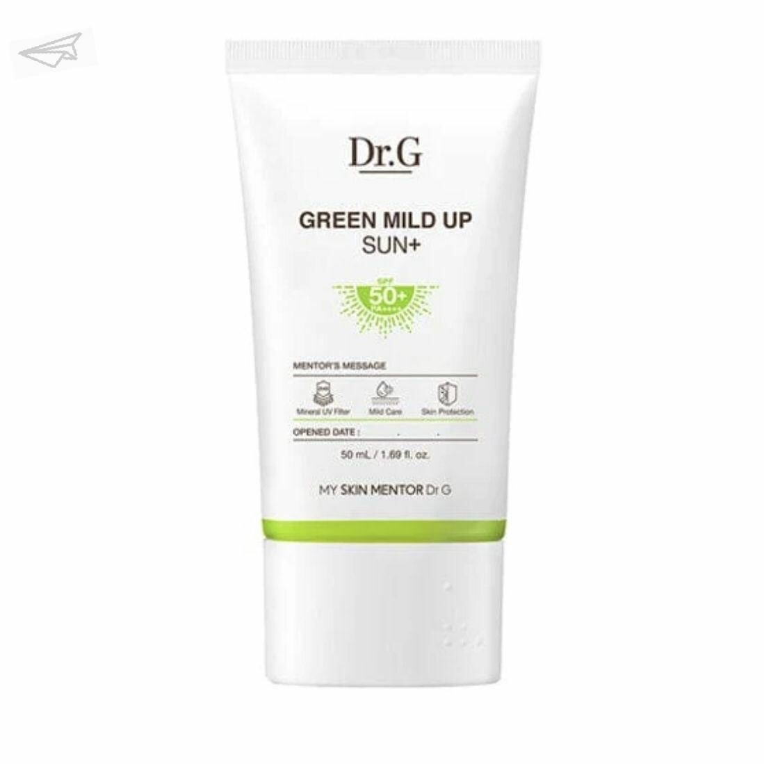 Dr.G Green Mild Up Sun+ SPF50+ PA++ / Солнцезащитный крем для чувствительной кожи 50 мл. Южная Корея