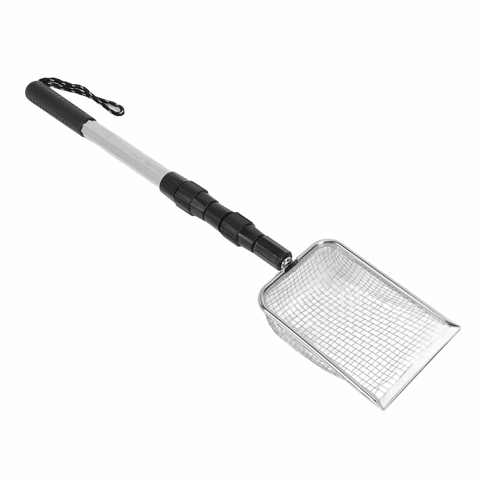 Куриный лопатка для выноса помета регулируемая из нержавеющей стали металлическая лопатка для подметания подстилки с длинной ручкой сито для кошачьей подстилки для дома тип B 3 телескопические ручки 106x15x5см/41.73x6x1.96дюйма