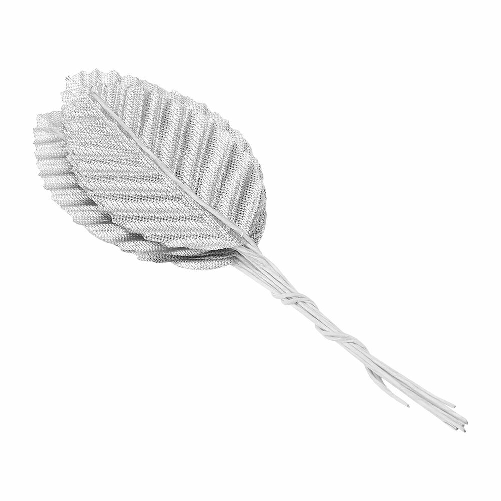 200 шт. имитация листьев DIY вечерние садовая одежда искусственные цветы цветочные украшения (серебро 200 шт. )