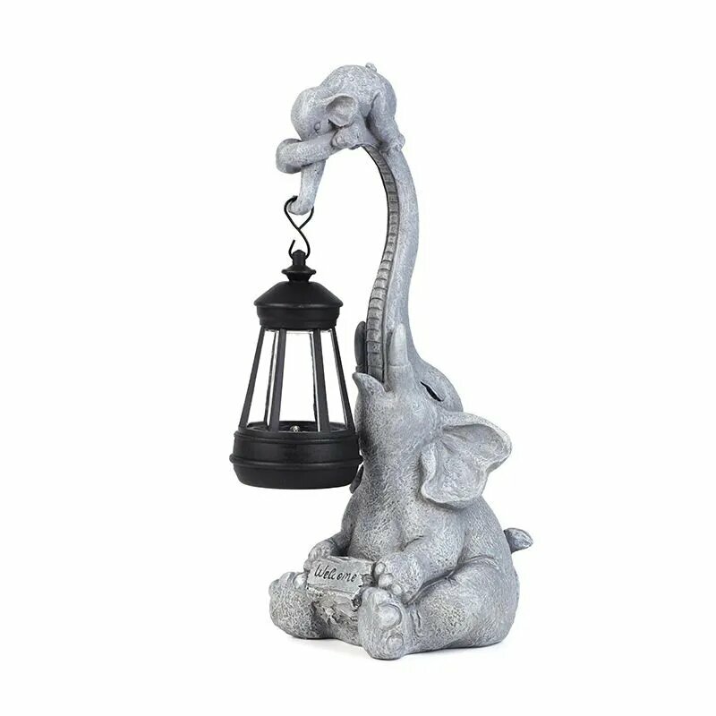 Уличный светильник "Слон", на солнечной батарее, LED, термостойкий, водостойкий