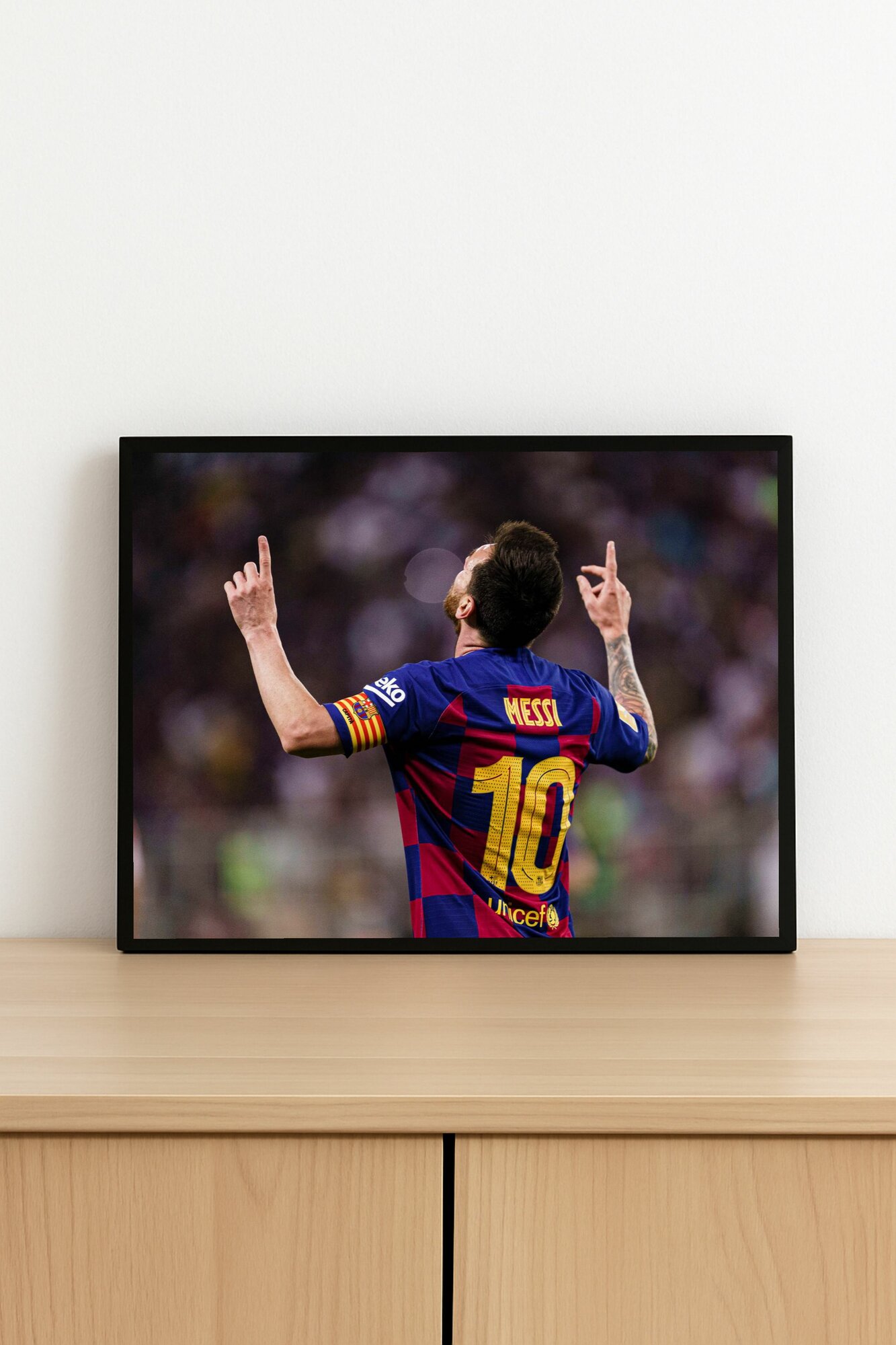 Постер Месси в Стеклянной Рамке