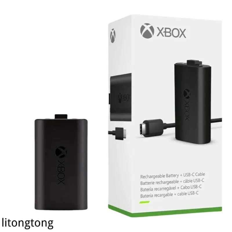Аккумулятор для Xbox One, Xbox Series, 1 шт, черный, полимер, 50*27*15 мм