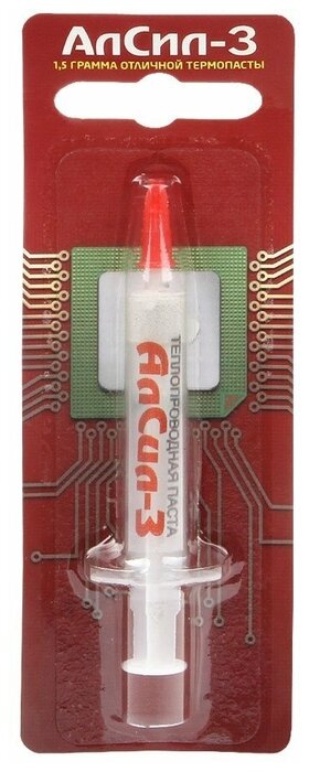 Термопаста АлСил Термопаста АлСил-3 (шприц, 1.5г) (ret)