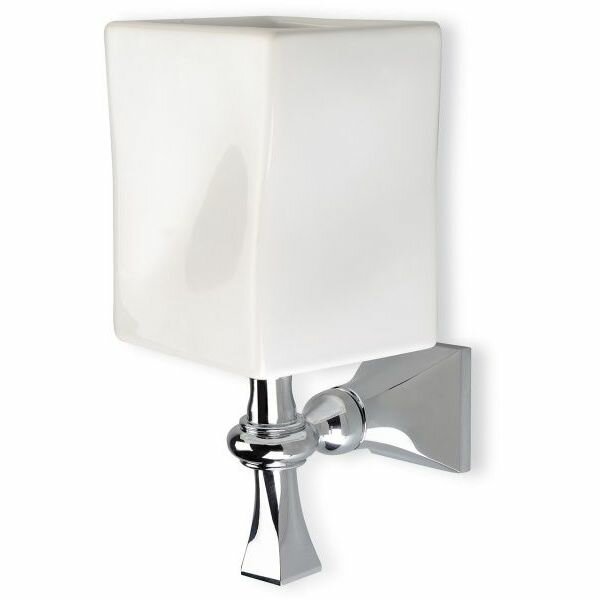 Стакан настенный керамический Stil Haus (Стил Хаус) Prisma, цвет хром - черная керамика PR10(08-NE)