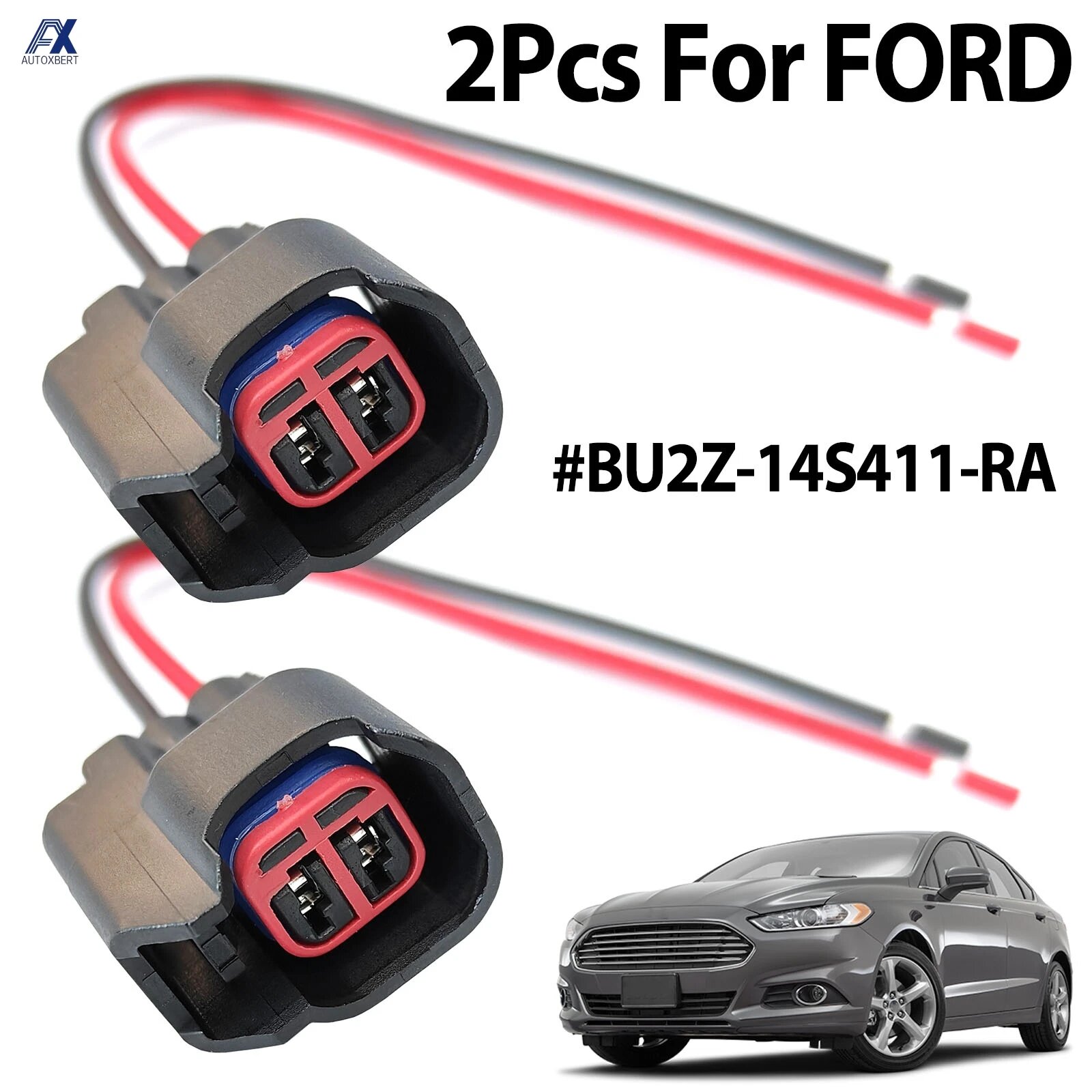 2 шт. для Ford Focus Kuga Transit Tourneo Connect Galaxy Grand S-Max ABS датчик скорости колеса разъем проводки BU2Z-14S411-RA