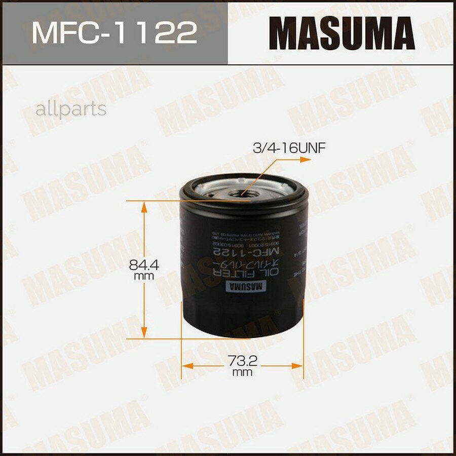 MASUMA MFC-1122 Фильтр масляный TOYOTA 4RUNNER MASUMA MFC-1122