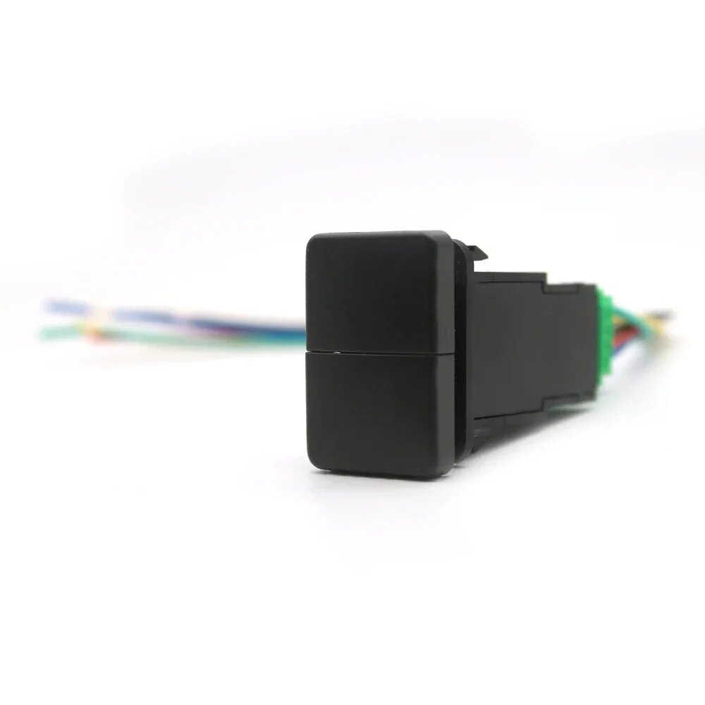 1 шт. двойной переключатель светодиодных противотуманных фар, радар, кнопка включения и No-pattern