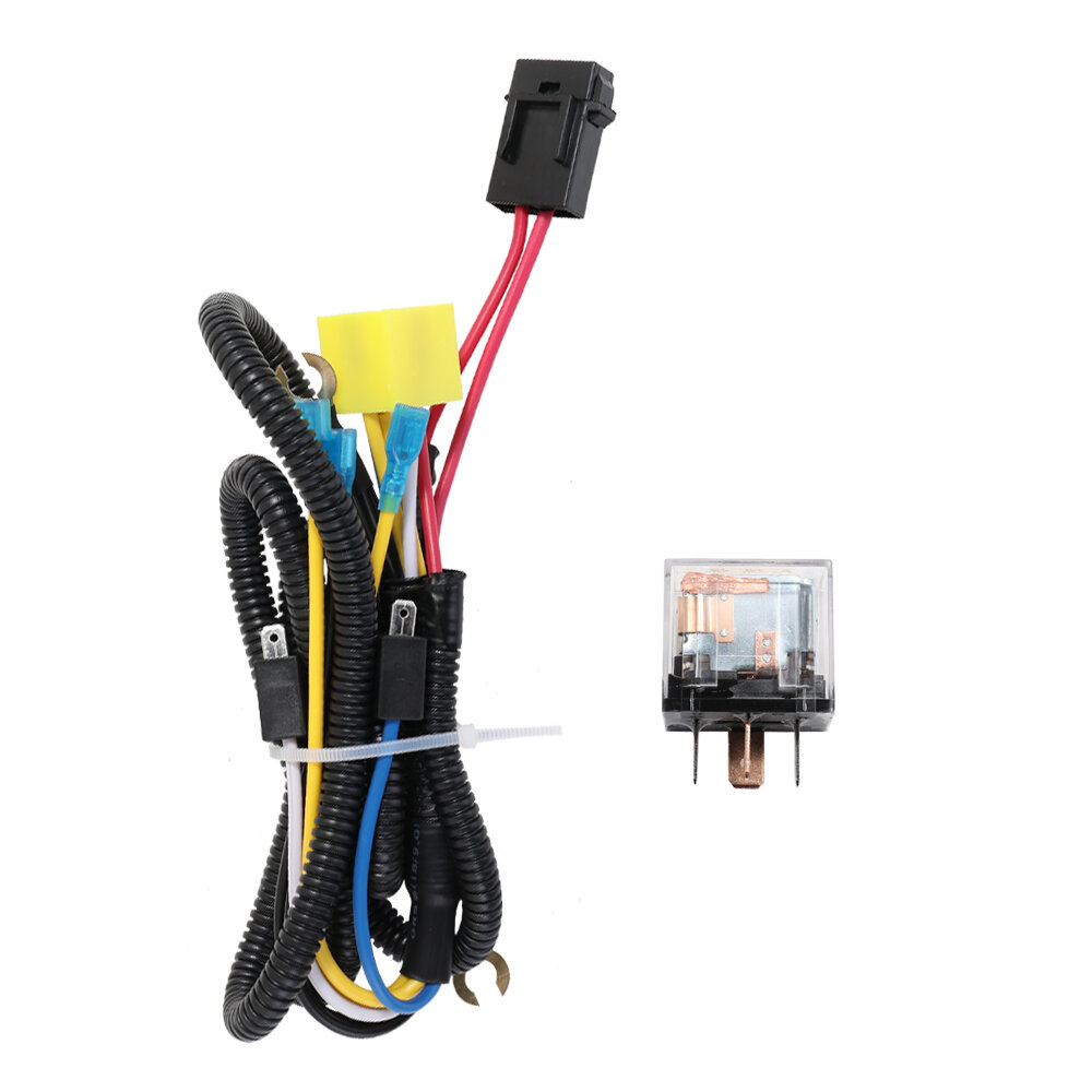 Комплект Проводки: 18 AWG Медная Проводка Для Громких Гудков - Универсальное Крепление Решетки и Тяжелые Условия Эксплуатации с Реле For Легковые и Грузовые Автомобили