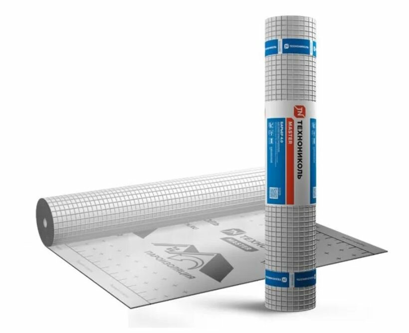 Пароизоляционная пленка технониколь MASTER барьер 3.0 1 рулон 75м2, пленка пароизоляционная для кровли, стен, потолка и пола