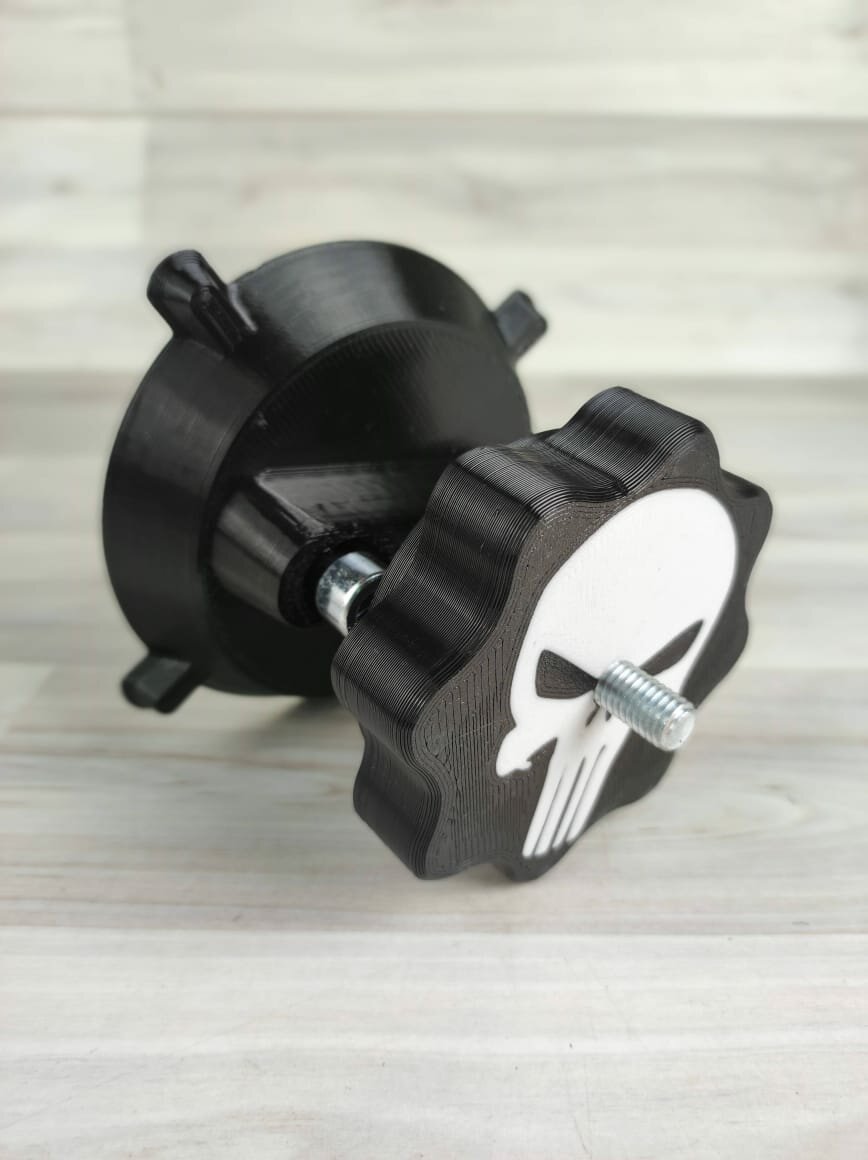 Крепление PUNISHER (каратель) усиленное для экспедиционной канистры "Экстрим+", Art-Rider, PETG / 3D-печать, , M10, черный