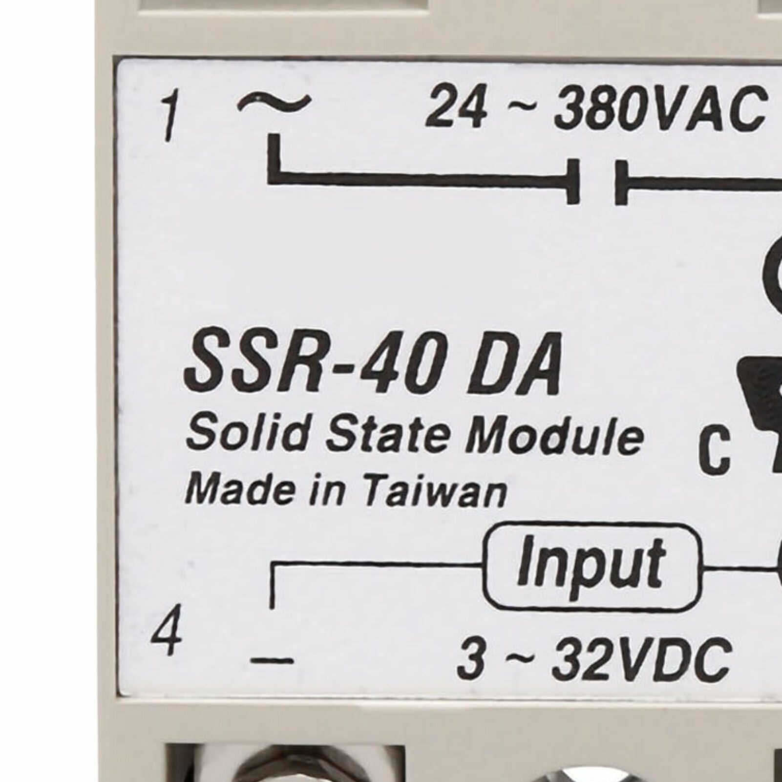 Однофазное твердотельное реле с низким уровнем шума и отсутствие искрового реле для приложения управления питанием SSR 40DA