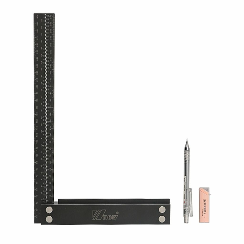 Линейка для измерения угла наклона 90 градусов Деревообрабатывающий инструмент Параллельный линейный маркер