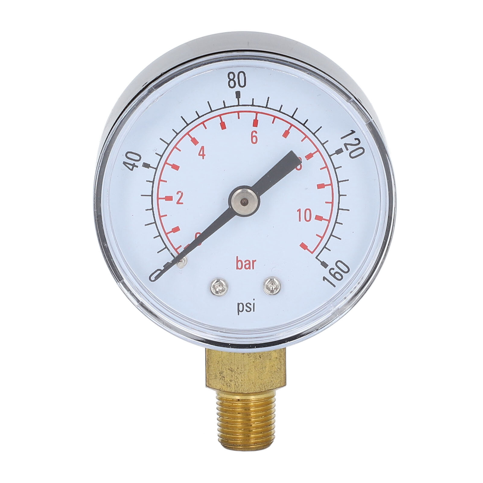 Осевой манометр 0-160 psi (0-11 bar), 1/8in NPT, диаметр 2in
