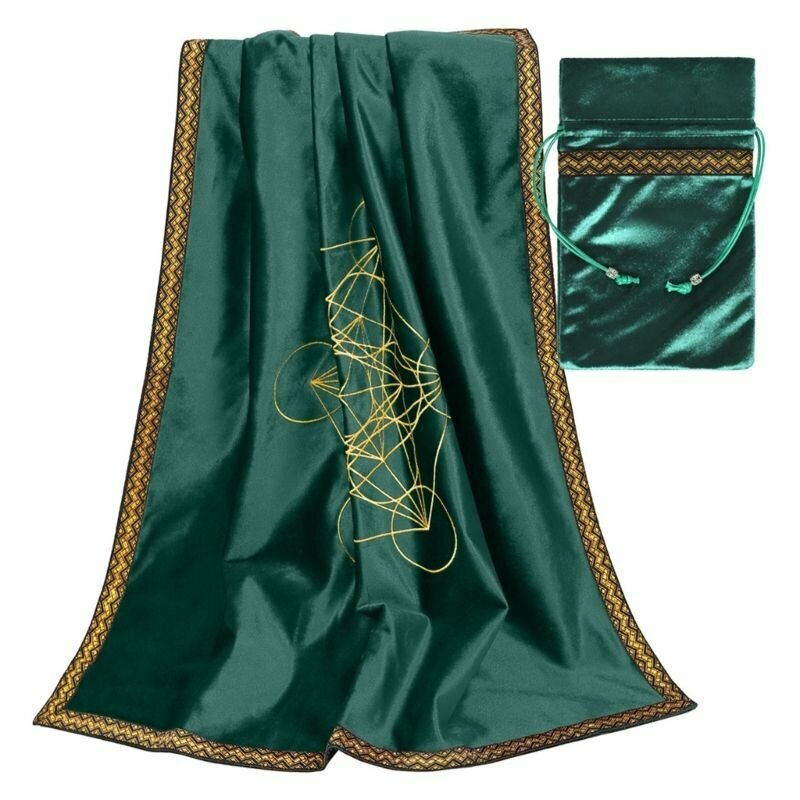 Нескользящая скатерть Tarot Metatron-Зеленый-обычный