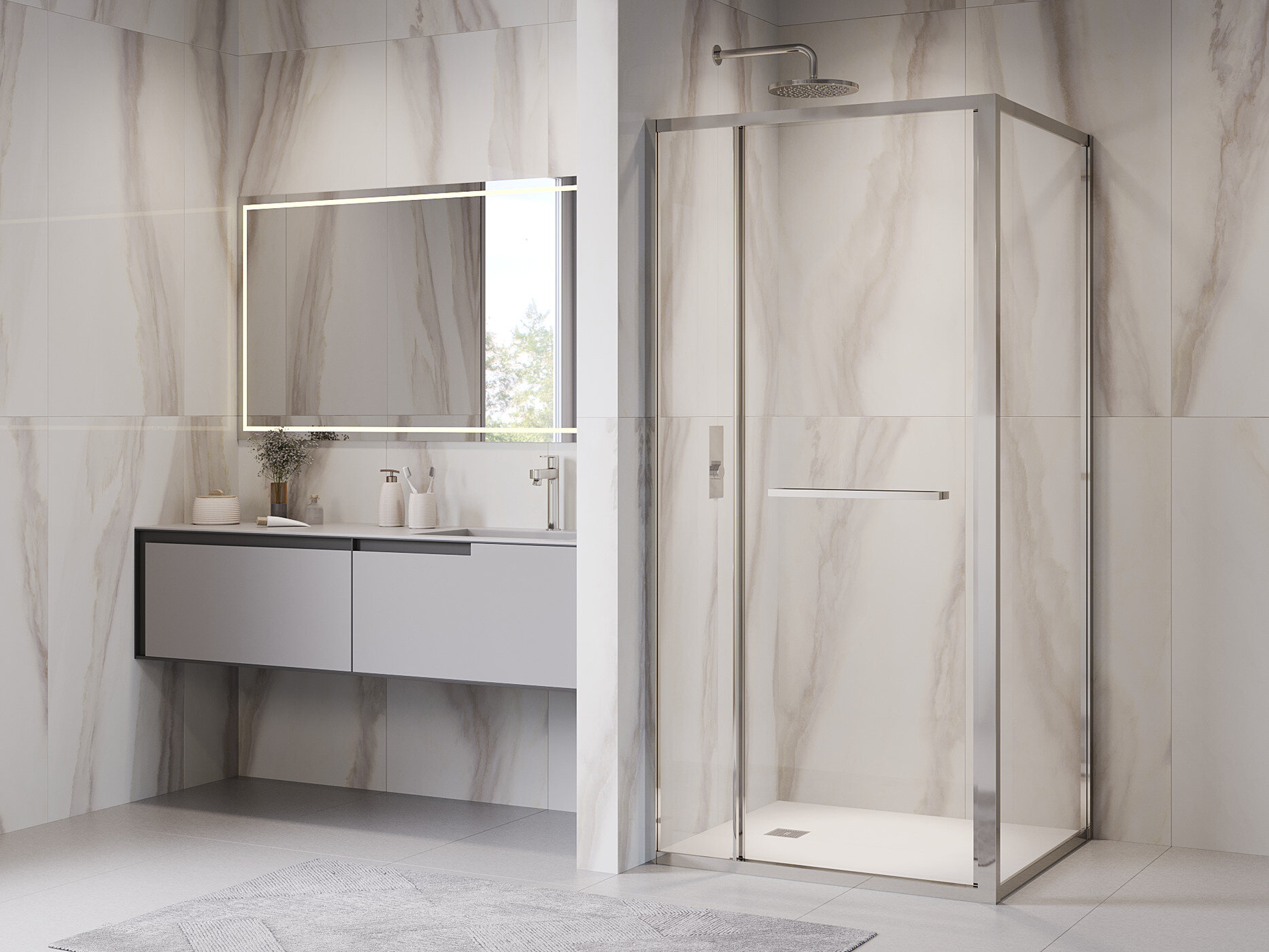 Душевой уголок RGW Leipzig LE-45 100х80 77124508-11