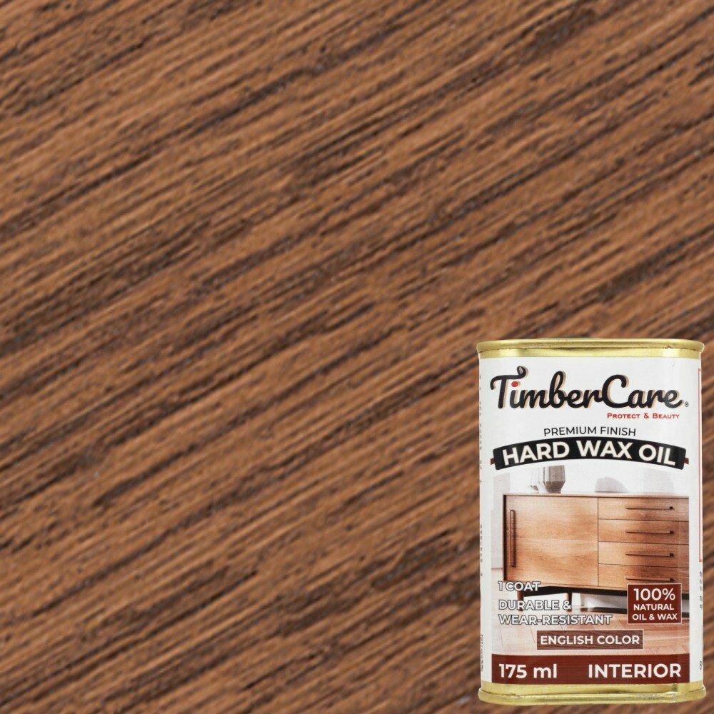 Масло защитное TimberCare Hard Wax Color Oil с твердым воском 350101 Орех 0,175л