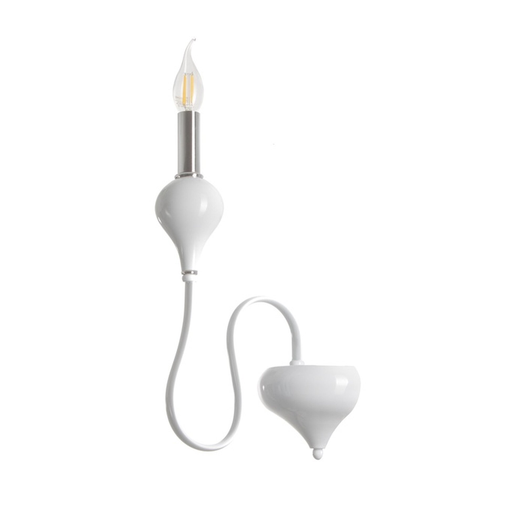 Бра BayerLux "Бергамо", E14, 40 Вт, металл, пластик, IP20, 23х14х37 см