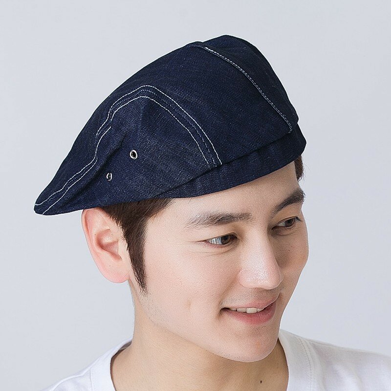 Шляпа "Шеф-повар", джинсовая, с вышивкой, унисекс